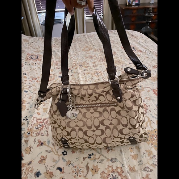 Coach | Bags | Coach Signature Cc Purse With Cc Bag Tagkeychain | Poshmark